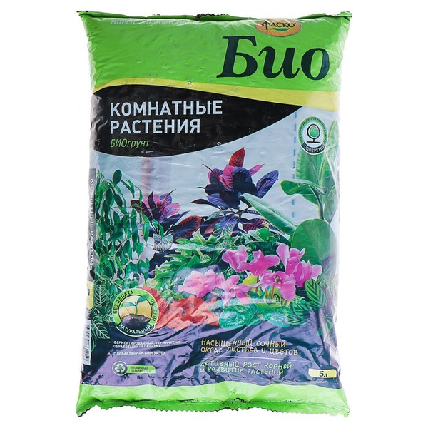 Грунт для комнатных растений Фаско БИО 5 л купить по низкой цене в