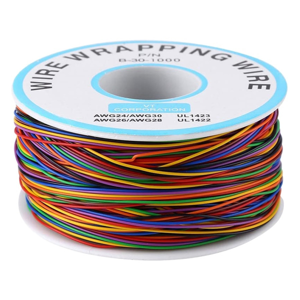 Луженый медный провод, 8-жильный P B-30-1000 250M 30AWG луженый купить ...