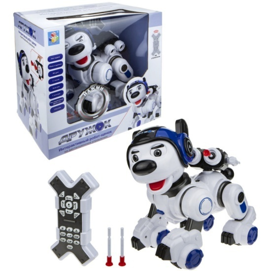 Интерактивная игрушка 1TOY Робот-щенок Дружок Т16453 - купить с ...
