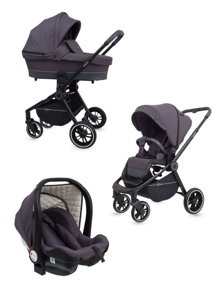 Коляска детская универсальная Rant Flex RA063 3 в 1, Moon Grey - купить с доставкой по выгодным ...