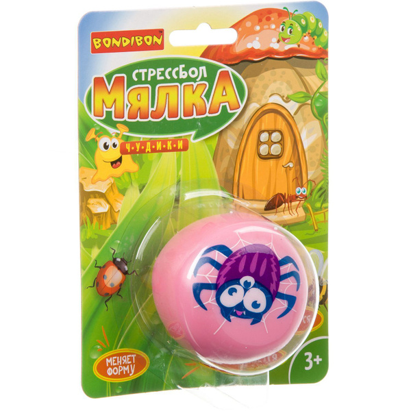 Характеристики Антистресс игрушка Жучок "Мялка" Bondibon стрессбол ...