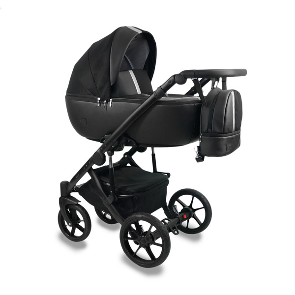 Коляска 3в1 Bexa AIR (07), черная кожа+серебряный - купить с доставкой по выгодным ценам в ...