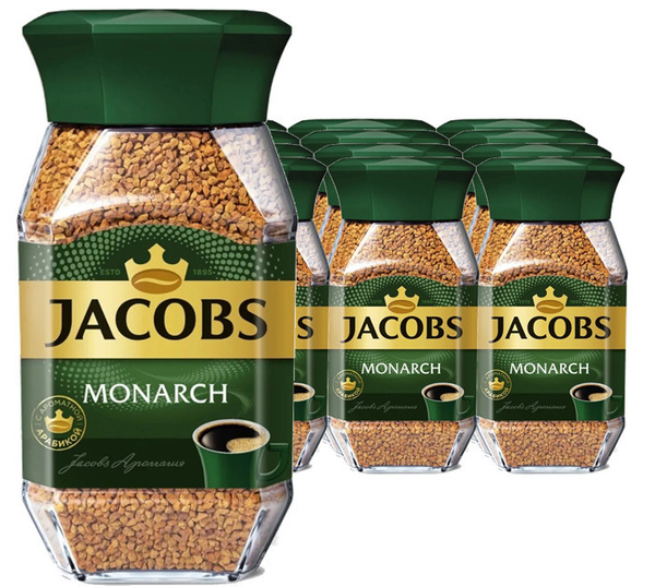 Jacobs Monarch кофе растворимый Якобс Монарх, 12 шт по 95 г - купить с ...