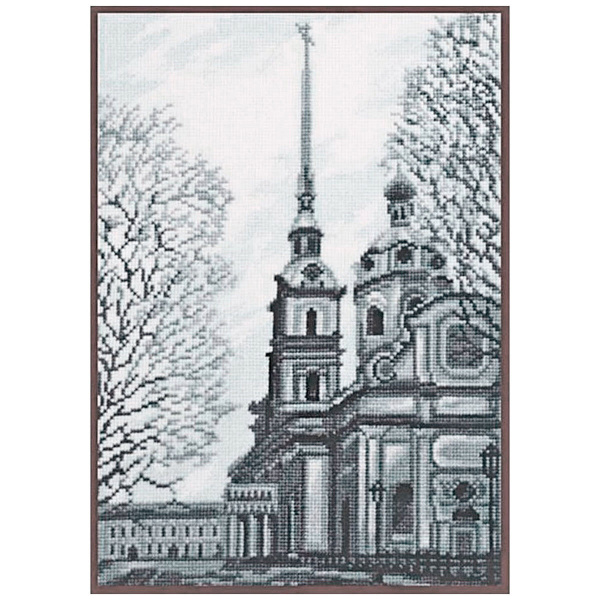 08.025 Набор для вышивания Палитра 'Петропавловский Собор, Санкт-Петербург'19х27см купить на ...