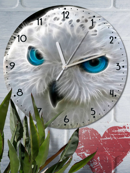 Настенные часы УФ фэнтези животные птицы сова - 3042 - купить по низкой ...