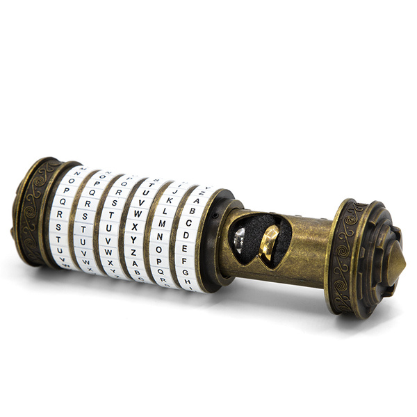 Головоломка Уникальная Металлическая Da Vinci Cryptex White купить на OZON по низкой цене ...