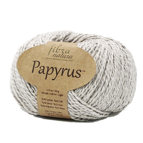 Пряжа Fibra Natura Papyrus Фибра Натура Папирус, 77% хлопок, 23% шелк ...