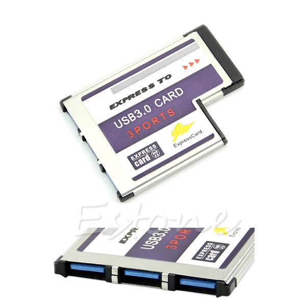 Коннектор,Экспресс-карта для ноутбука с 3 портами USB 3.0 - купить с ...