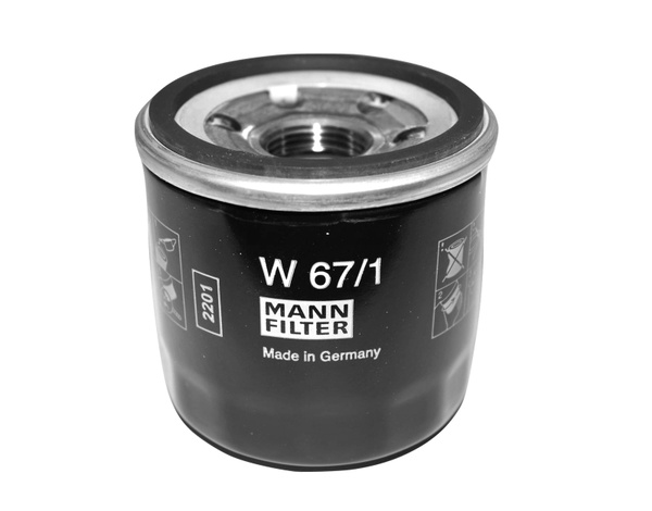 Фильтр масляный MANN FILTER W 67/1 - купить по выгодным ценам в интернет-магазине OZON (1246602565)