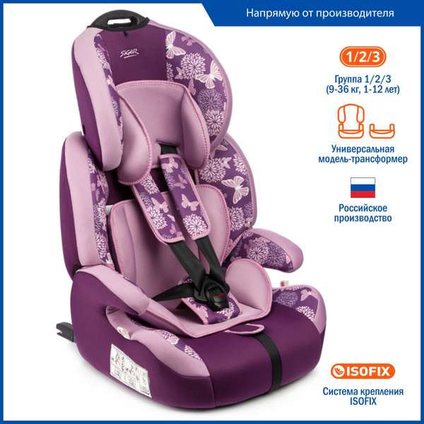 Автокресло детское Siger Стар Абстракция IsoFix от 9 до 36 кг - купить ...
