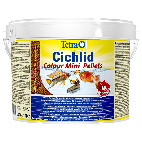 TetraCichlid Colour Mini корм для всех видов цихлид для улучшения ...