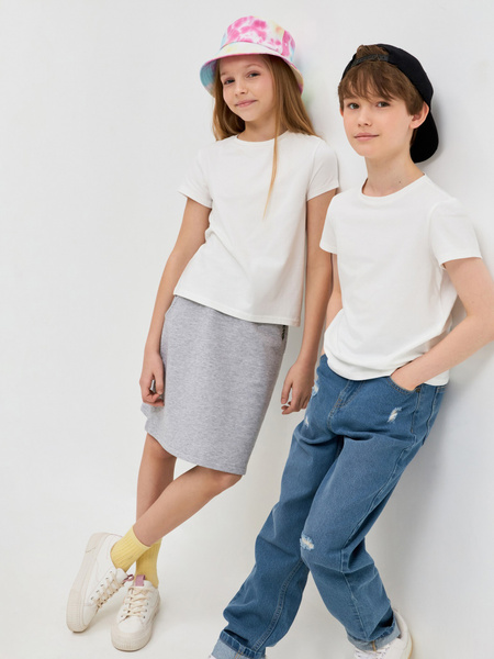 Футболка Acoola, размер 134, цвет слоновая кость, хлопок 95%;эластан 5% - купить по выгодной ...