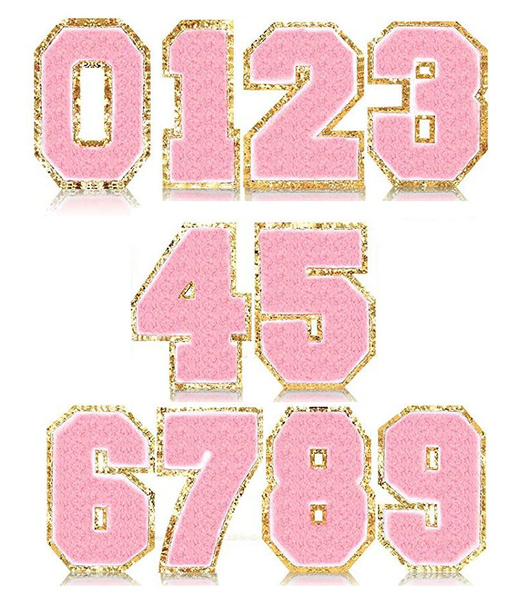 Нашивки на одежду цифры заплатка термонаклейка термонашивки - купить с ...