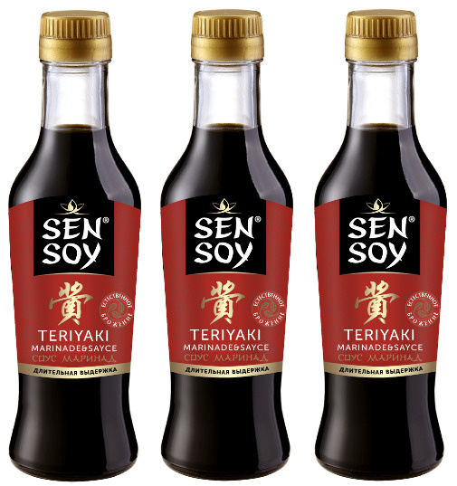 Sen Soy Соевый соус Терияки по 220 мл набор из 3 шт - купить с ...