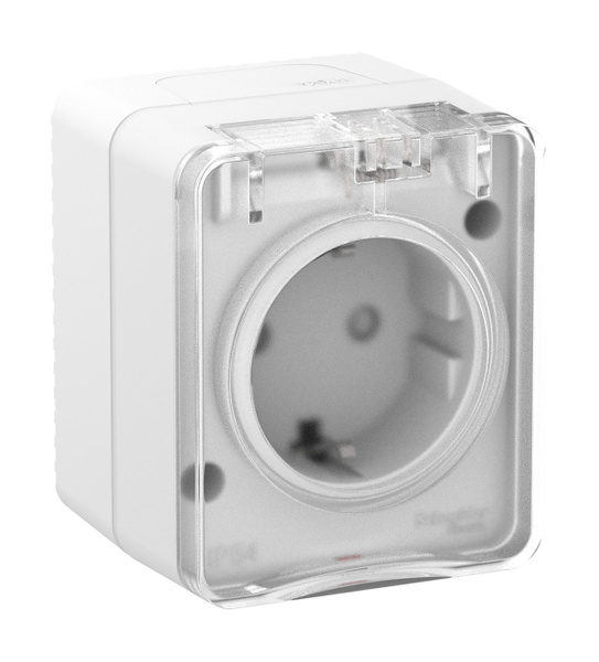 Розетка Schneider Electric AtlasDesign Profi54 с заземлением со ...