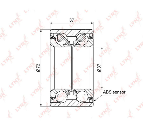 Подшипник ступицы (к-кт) (FIAT MAREA/BRAVO/BRAVA/DOBLO ABS 98> / c ...