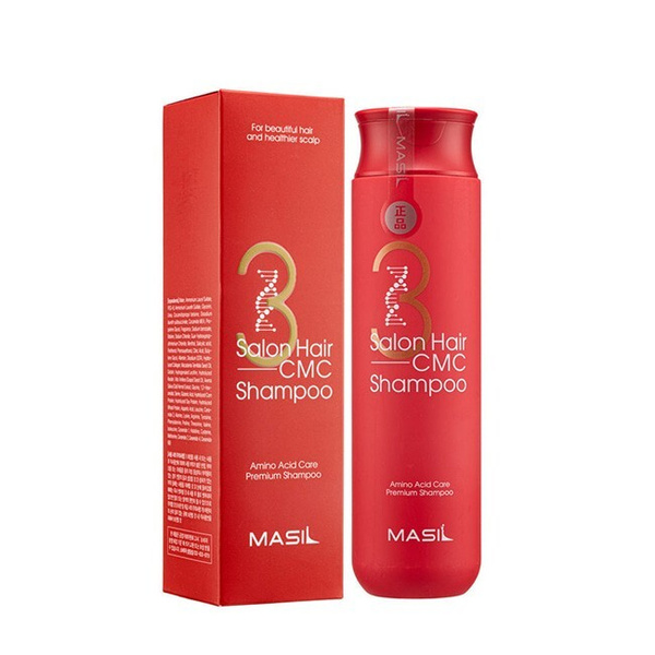 MASIL Восстанавливающий шампунь с аминокислотами Masil 3 Salon Hair Cmc Shampoo, 300 мл оригинал ...