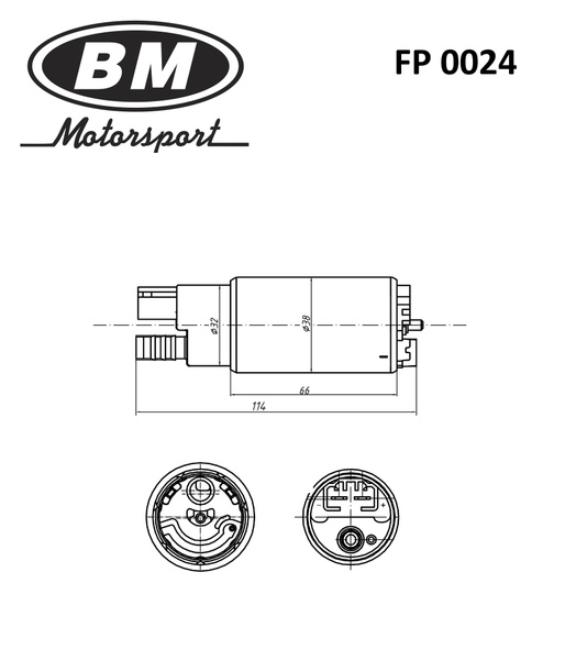 Электробензонасос UAZ Patriot BM FP 0024 - Bm-motorsport арт. FP0024 ...