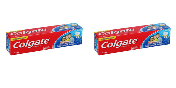 Colgate Зубная паста Максимальная защита от кариеса, свежая мята, 50 мл ...