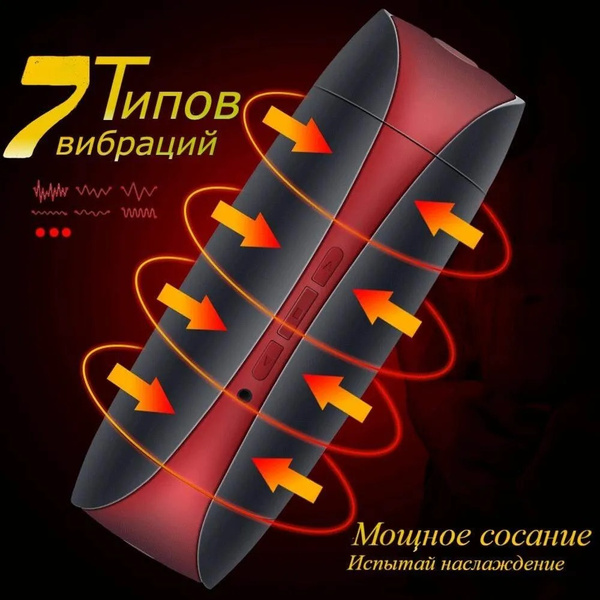 UNI-SHOP Мастурбатор мужской, Мастурбатор с вибрацией, двусторонний ...