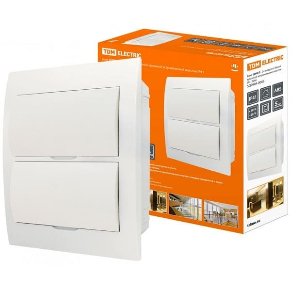Бокс ЩРН-П TDM 24 модуля, навесной, пластик, IP40 - купить по выгодной цене в интернет-магазине ...