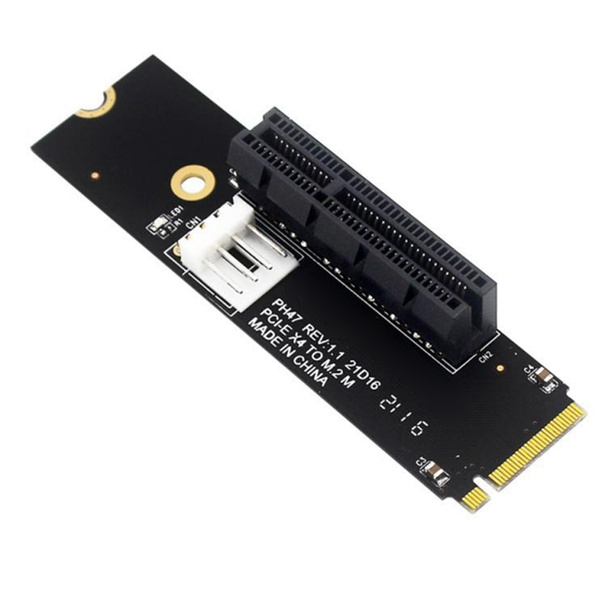 NGFF M.2 to PCI-E 4X Riser Card M2 M Key to PCIe X4 Adapter со ...