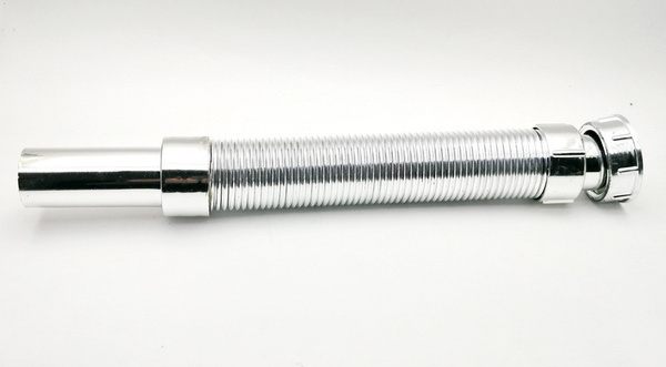 Гофра для сифона хромированная с уплотнением 1 1/4" x 80см (32мм) AYVA ...
