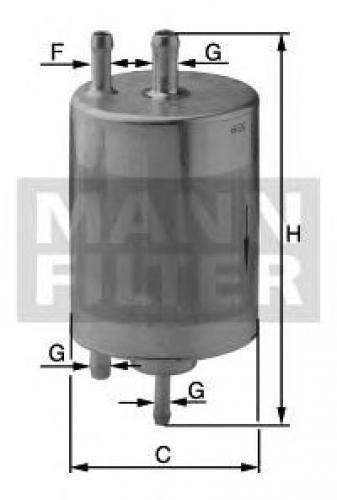 Топливный фильтр Mann-Filter WK711/1 - MANN FILTER арт. WK7111 - купить ...