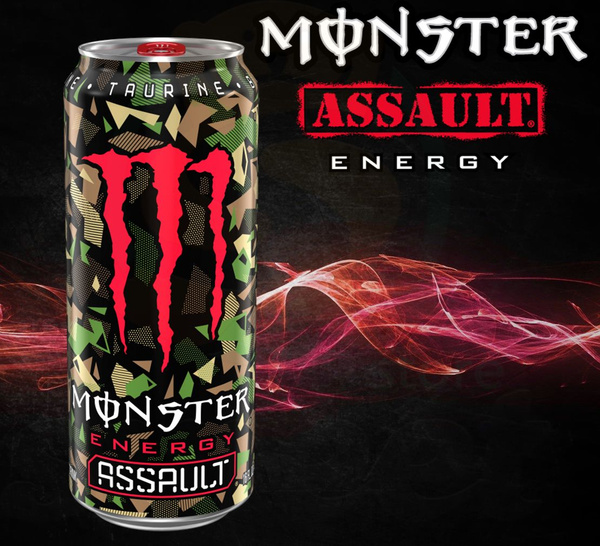Энергетик Monster Energy Assault 500мл из Европы - купить с доставкой ...
