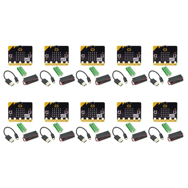 10 комплектов Microbit Go Kit Bbc Smart Car Kit Qtruck Python Education Microbit поддерживает