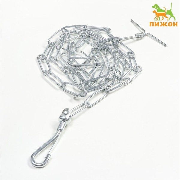 Характеристики Цепь для привязи собак, сварные звенья, 1,8 м, калибр 30 ...