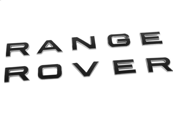 Эмблема Шильдик для RANGE ROVER Рендж Ровер цвет черный глянец - купить ...