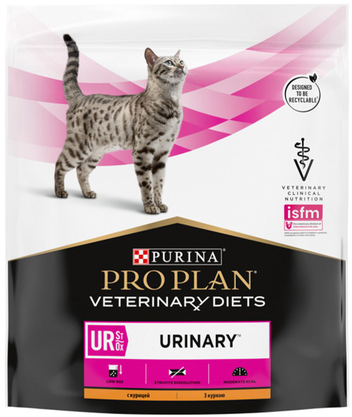 PRO PLAN VETERINARY DIETS UR ST/OX URINARY CHICKEN для взрослых кошек ...