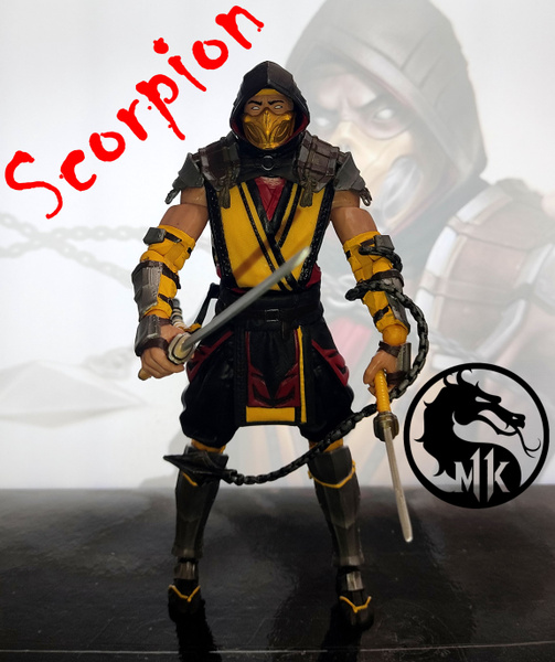 Скорпион фигурка из игры Мортал комбат / игрушка Scorpion Mortal Kombat ...