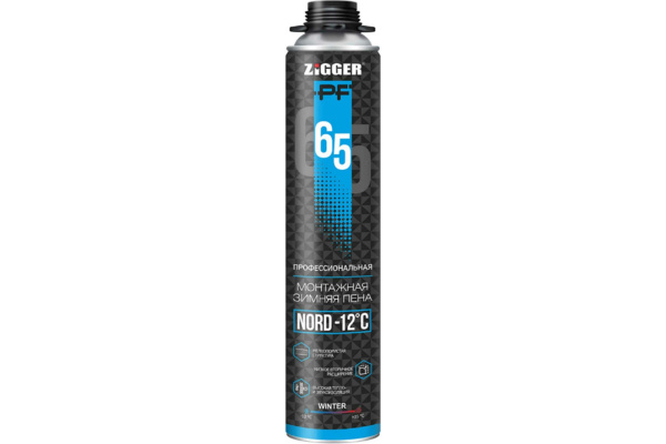 Профессиональная монтажная пена Zigger 65 Всесезонная купить по ...