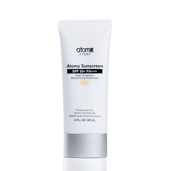 Atomy/Атоми Солнцезащитный крем UVA UVB SPF50+ увлажняющий тонирующий ...