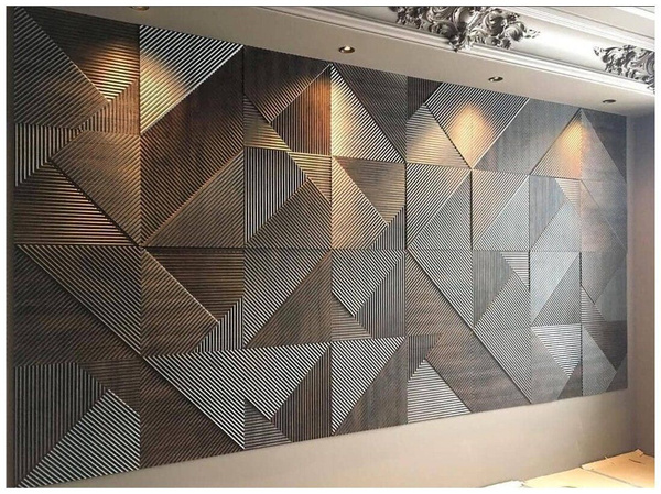 Стеновые 3d панели из наногипса в ламинации 60х60см Led купить по