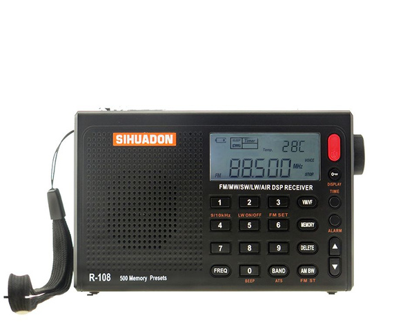 Радио sihuadon r-108 fm стерео цифровое портативное am sw воздушный ...