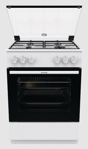 Плита газовая Gorenje GG6A10WJ белый, отдельностоящая - купить по ...