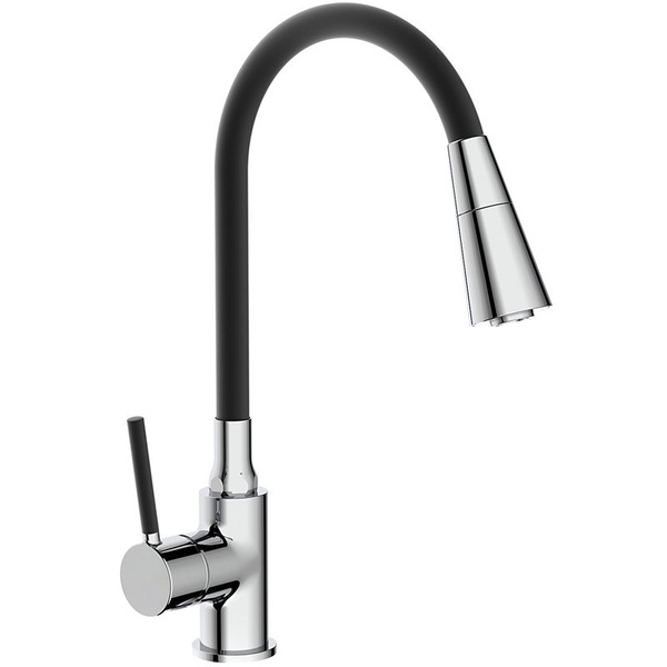 Смеситель для кухни с гибким изливом шлангом и душем Frap F4044 купить на OZON по низкой цене ...