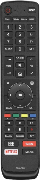 Пульт Hisense EN3Y39H для телевизора Hisense купить на OZON по низкой ...