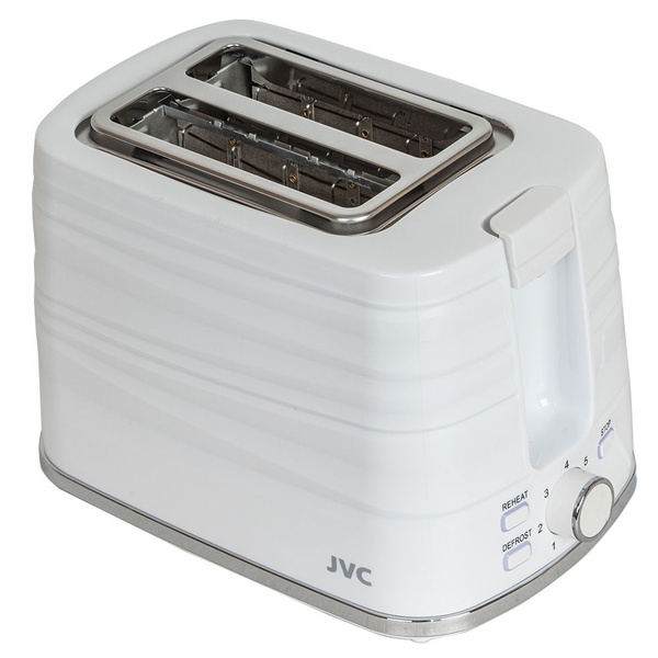 Тостер JVC JK-TS624, серебристый, белый купить по выгодной цене в интернет-магазине OZON (856637139)