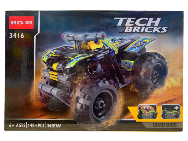 Конструктор Квадроцикл Tech Bricks. 148 деталей. - купить с доставкой по выгодным ценам в ...