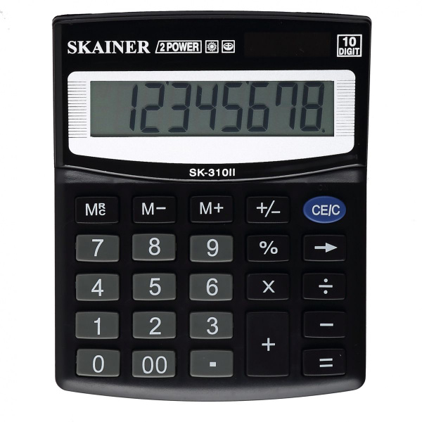 Калькулятор настольный, 125*100*25 мм, 10 разрядов SKAINER SK-310II ...