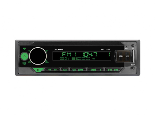 Автомобильная магнитола SWAT WX-2107 , 1 din , 4x50Вт , мультицвет1 DIN ...