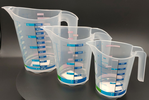 Емкость мерная Elfplast, 300 мл, 500 мл, 1000 мл, Пищевой пластик, прозрачный купить по низкой ...