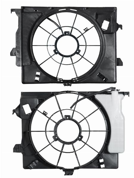 Диффузор радиатора для Hyundai Solaris 2010-2017, Kia Rio 2011-2017 ...