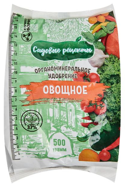 Органоминеральное удобрение Садовые рецепты овощное 500 г - купить с ...