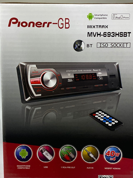 Магнитола Pioneer.GB MVH-693HSBT1 DIN - купить в интернет-магазине OZON ...