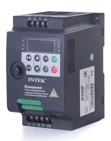2,2 кВт Частотный преобразователь INTEK 220В Вход 1 Фаза Выход 3 Фазы ...